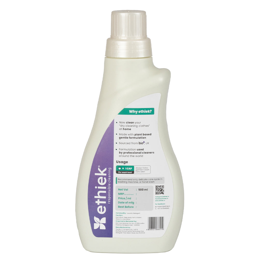 Silk and Wool Detergent Liquid | Gentle Cleaning Formula| Ethiek