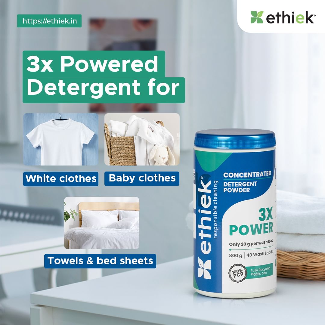 Concentrated Detergent Powder - 1/3 dosage, effective stain removal ...