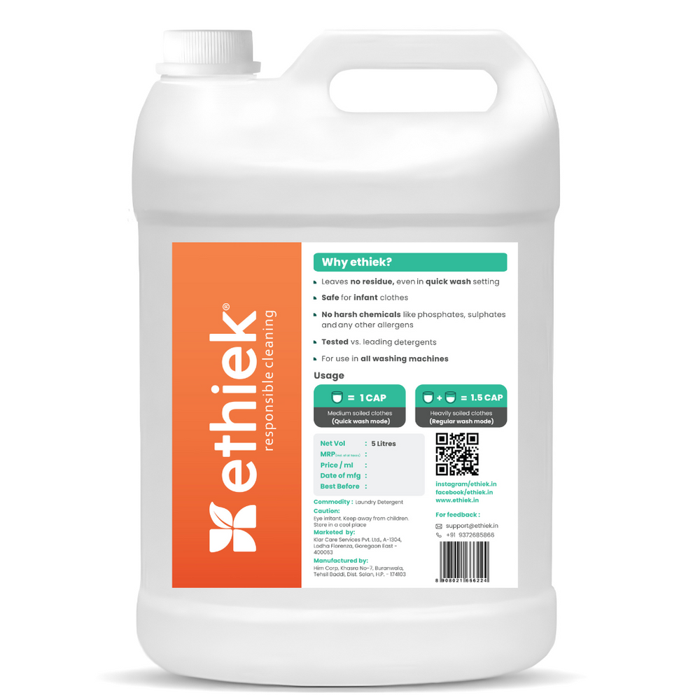 Quick Wash Detergent Liquid | Ethiek