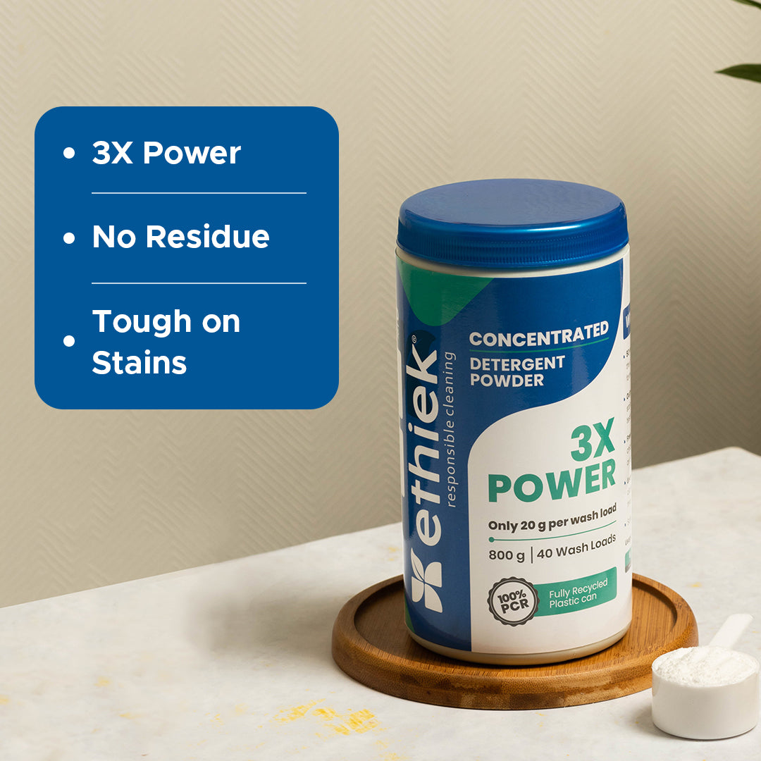 Concentrated Detergent Powder - 1/3 dosage, effective stain removal ...