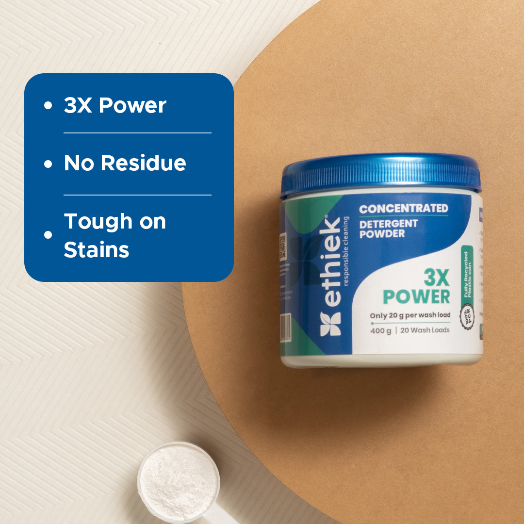 Concentrated Detergent Powder - 1/3 dosage, effective stain removal ...